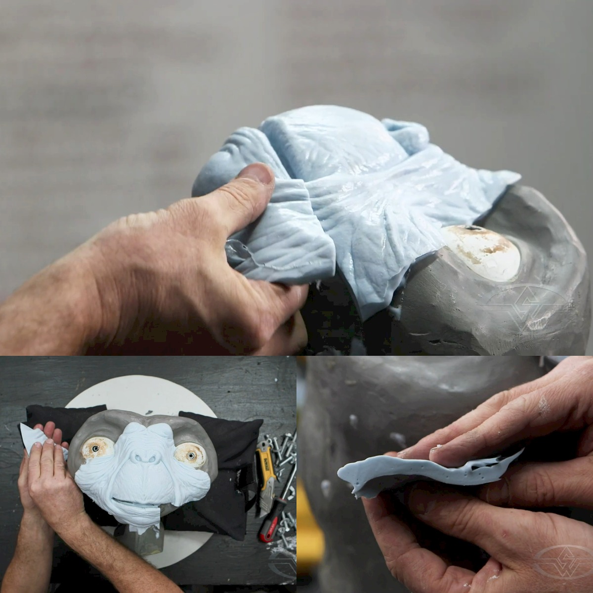 Lab Work for Animatronic Characters - How to Open the Mold & Inspect ...