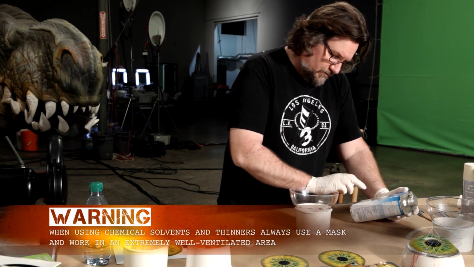 How to Make a Dinosaur - Resin Casting the Eye | Stan Winston School of ...