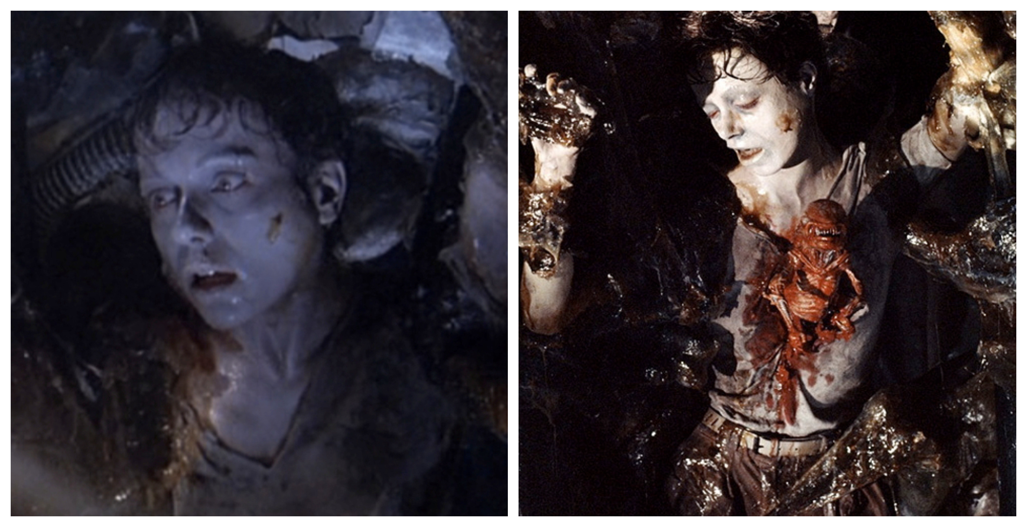 ALIENS Behind-the-Scenes - How the alien 'chestburster' mechanism was ...