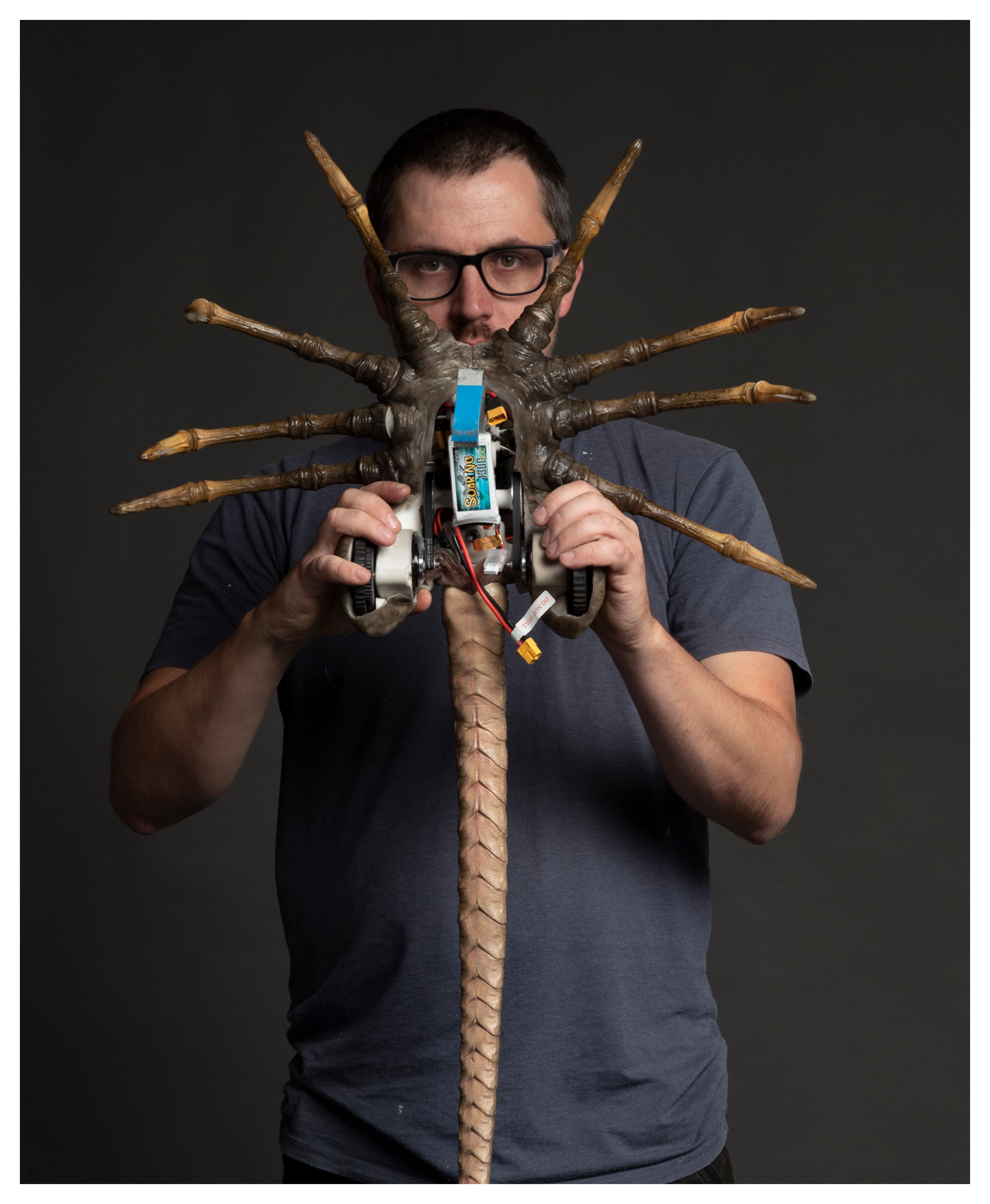 alien romulus facehugger attack