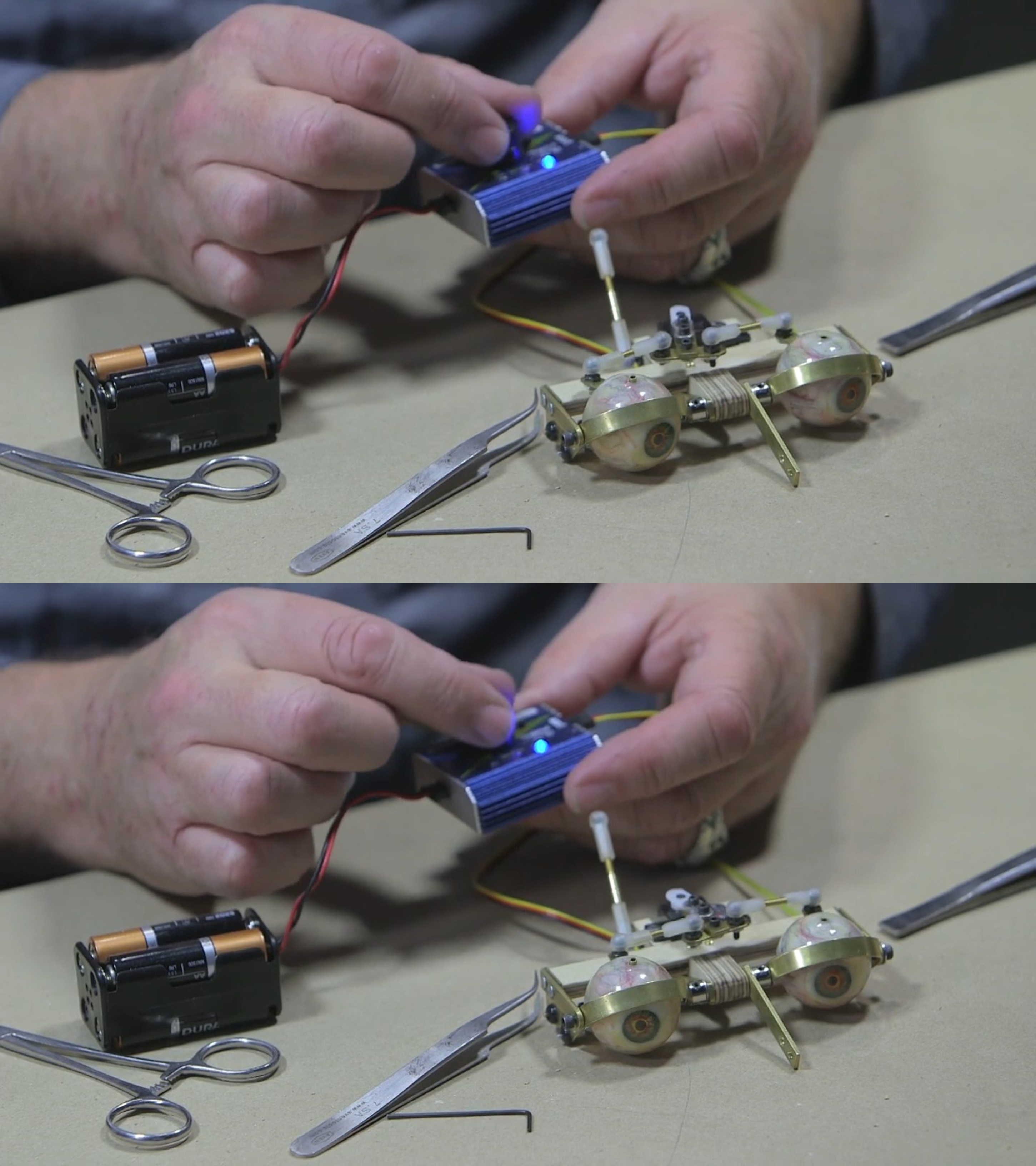 How to Build an Animatronic Head: Testing Eye Servos | Stan Winston ...