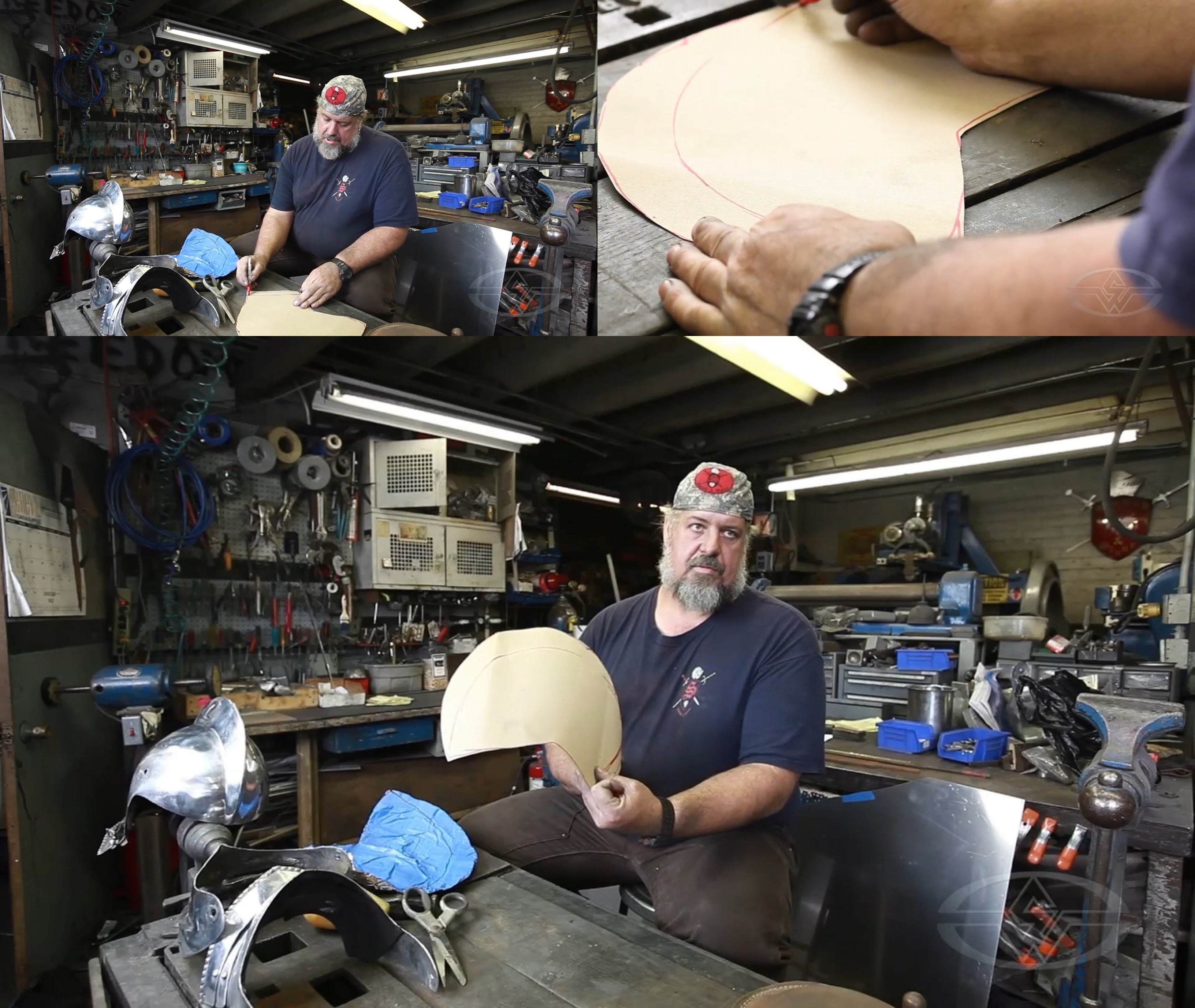 How to Make a Pattern for a Prop Armor Helmet | Stan Winston School of ...
