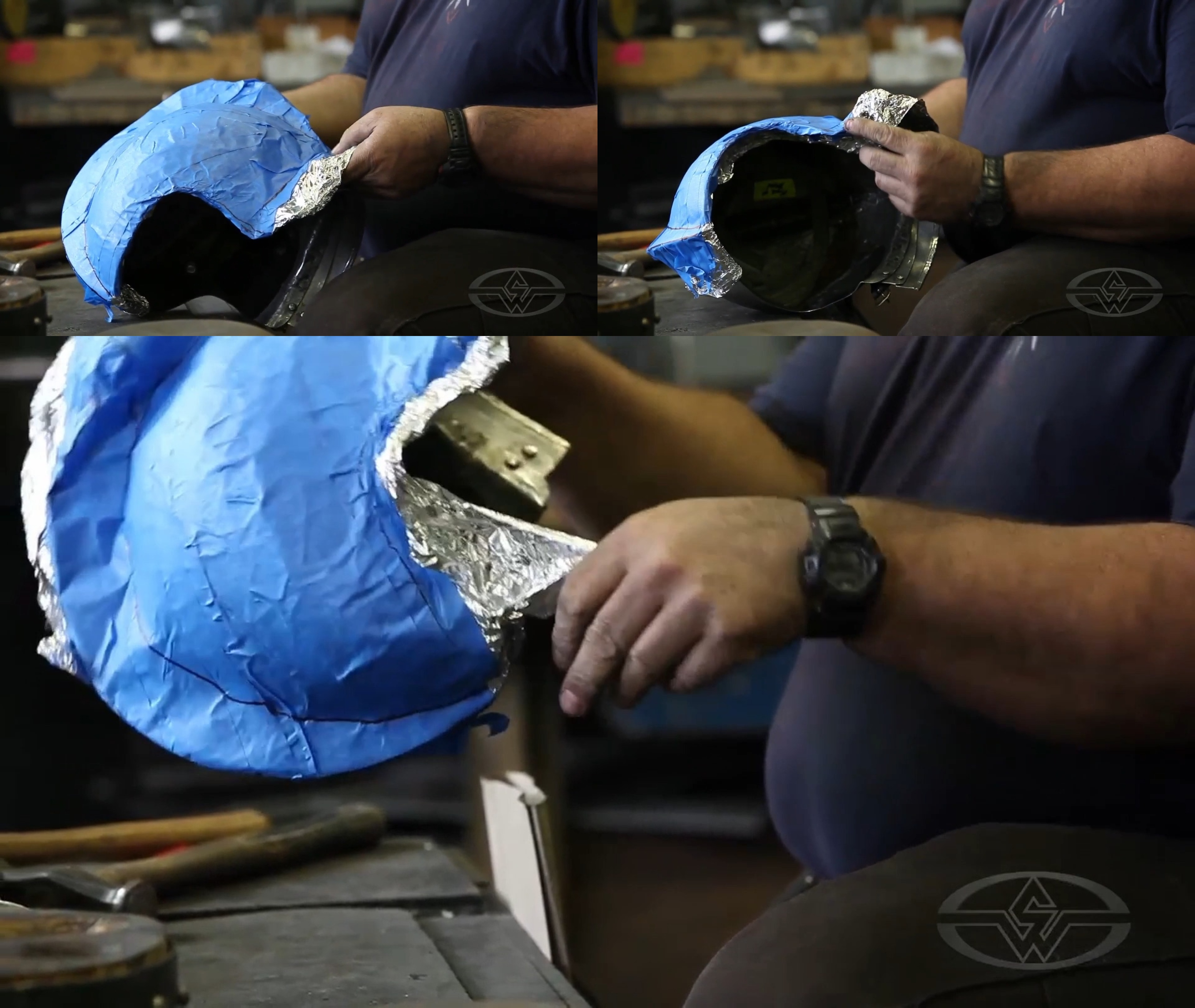 How to Make a Pattern for a Prop Armor Helmet | Stan Winston School of ...