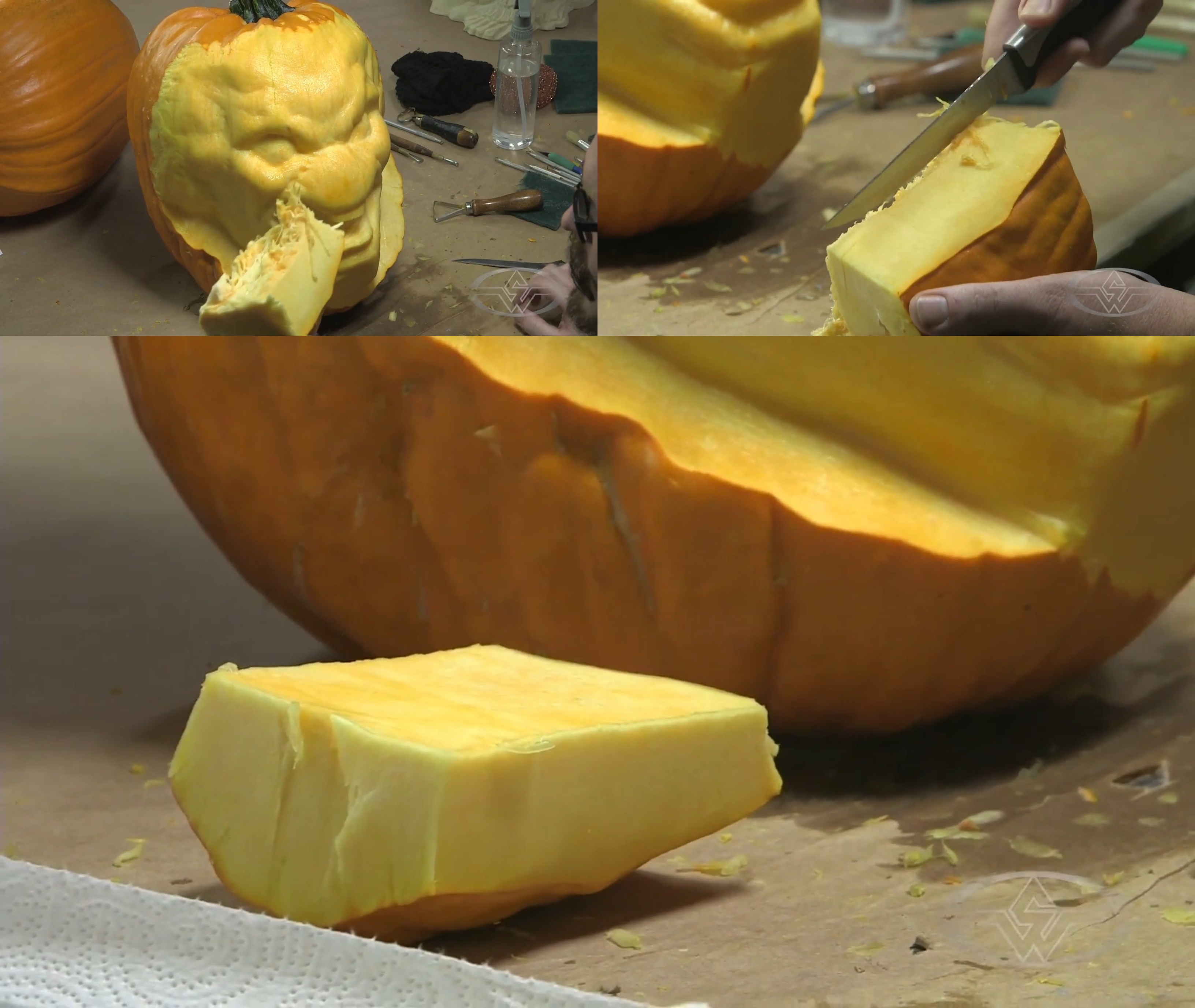 3D Pumpkin Carving: How to Attach an Extra Piece to a Pumpkin Carving ...
