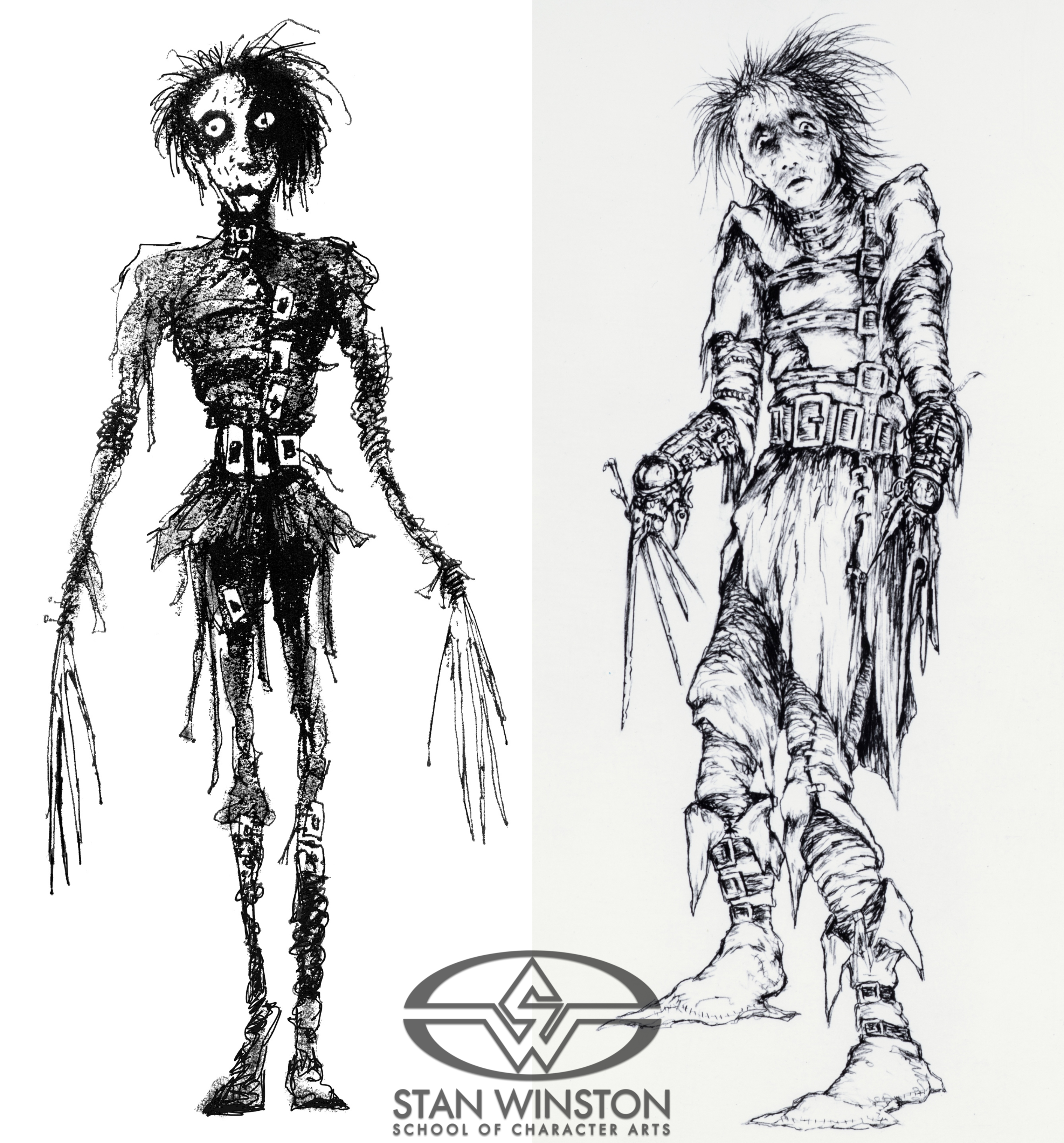 Making of Tim Burton's Edward Scissorhands - Behind the Scenes at Stan ...