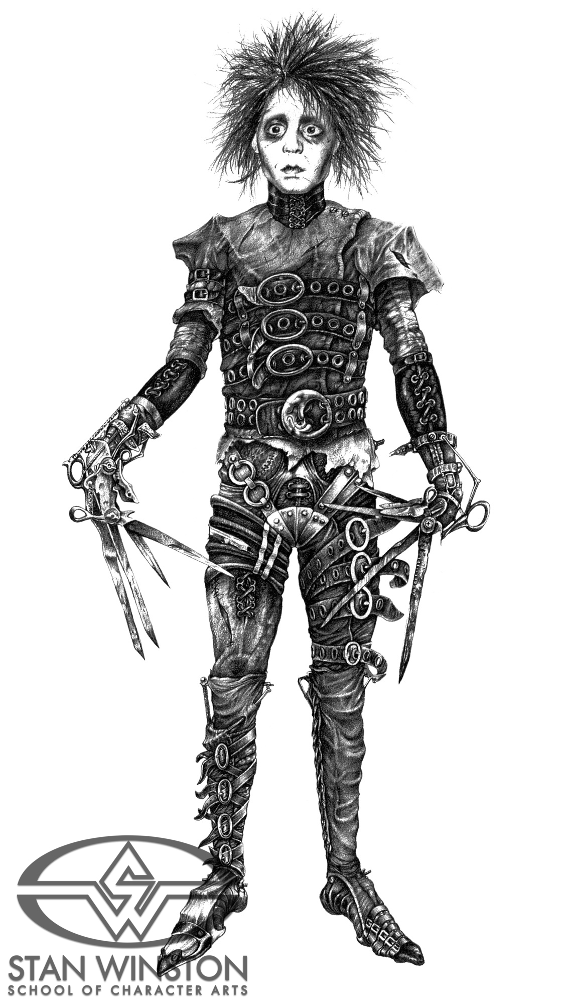 Making of Tim Burton's Edward Scissorhands - Behind the Scenes at Stan ...